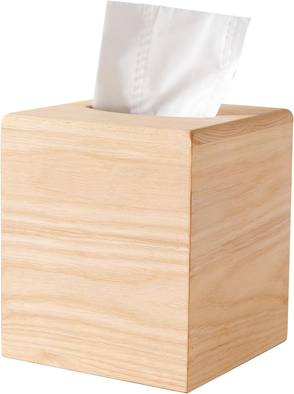 Amazon.com: GinSent Tissue Box Cover Square,Acacia Wood Tissue Box ...