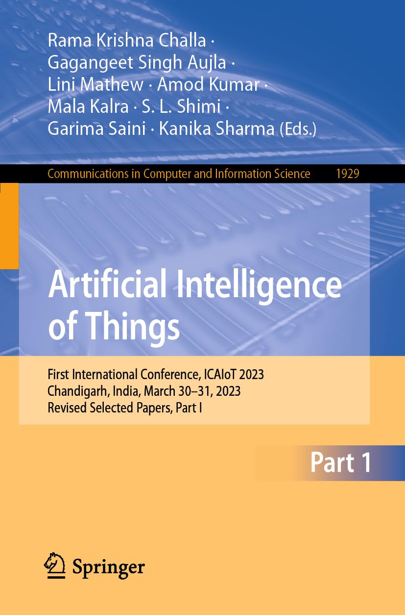 Artificial Intelligence of Things: First International Conference ...