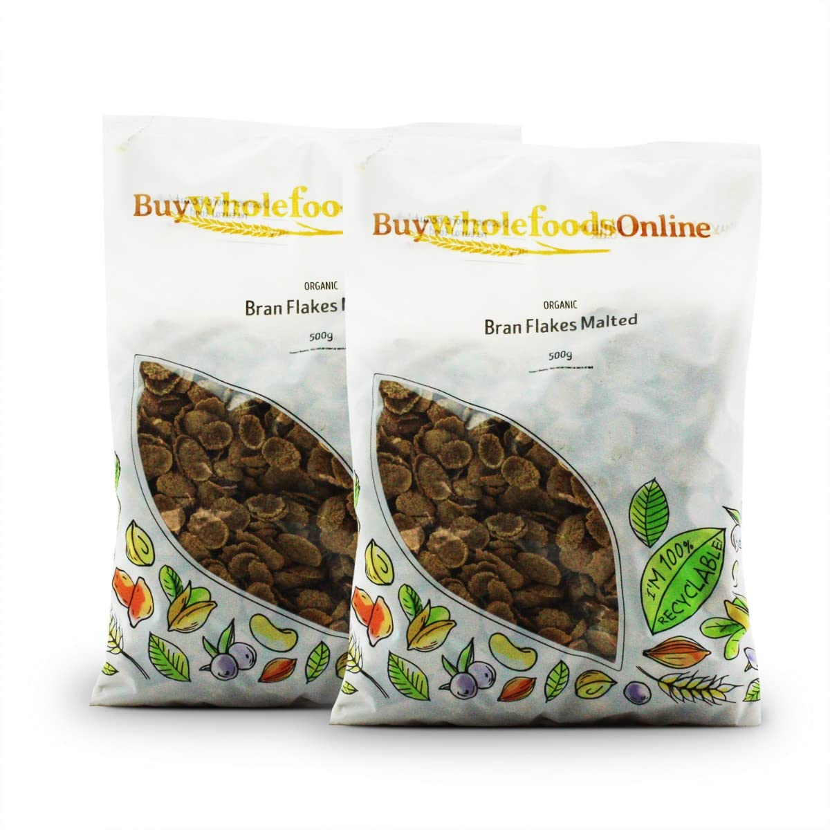 Organic Bran Flakes Malted 1kg (BWFO) : Amazon.co.uk: Grocery