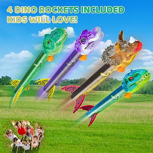 Snapklik.com : Dinosaur Rocket Launcher For Kids-Launch Up To 100 Ft4 ...