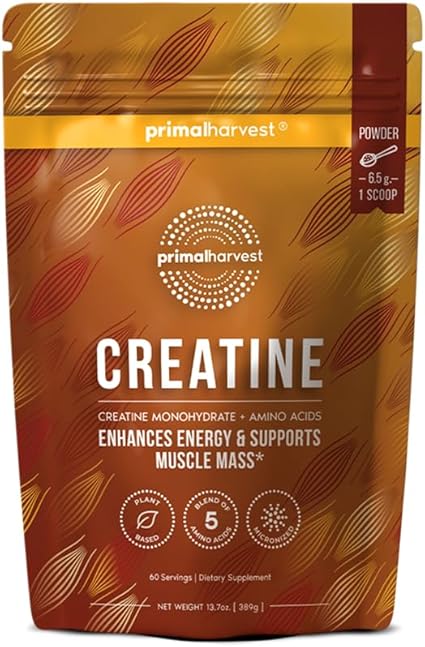 Amazon.com: Primal Harvest Creatine Powder Supplement for Men and Women ...