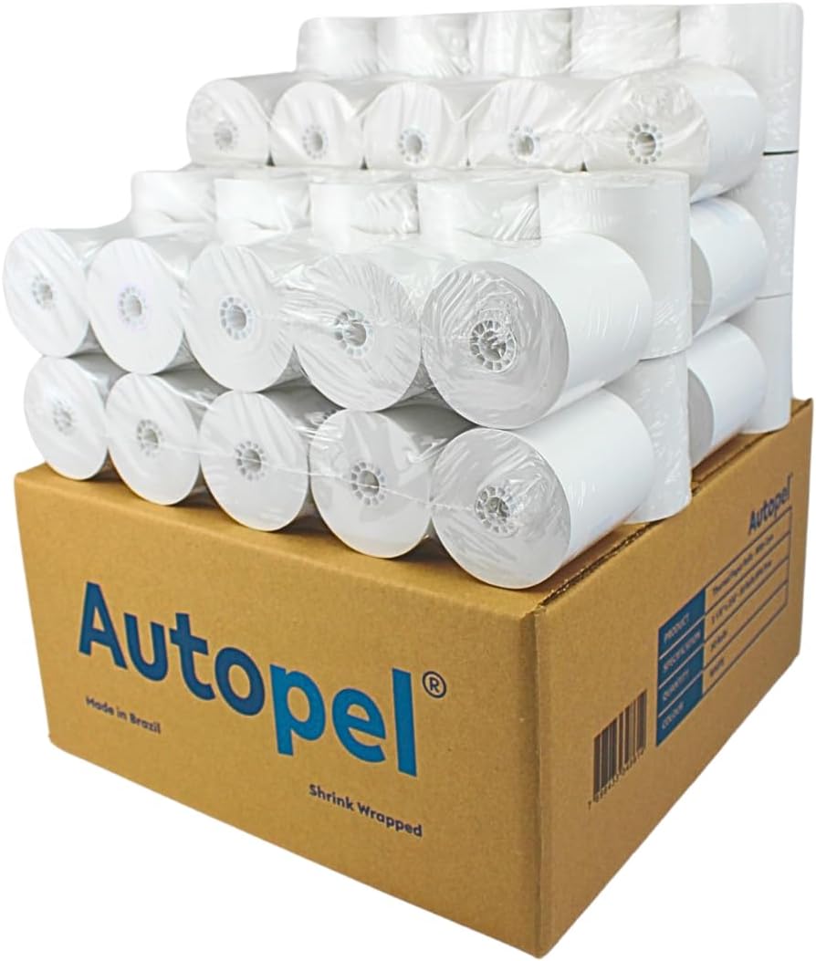 Amazon.com : (50 Rolls) 3 1/8 x 230 Thermal Paper Receipt Rolls (48 GSM ...