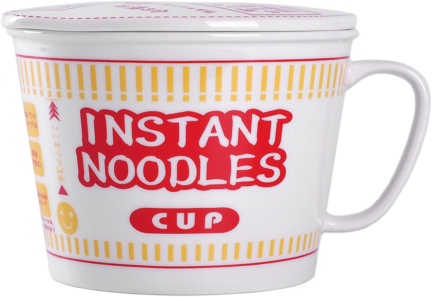 Amazon.com | ECTbicyk Ramen Bowls Set with Lid and Handle Cute Instant ...