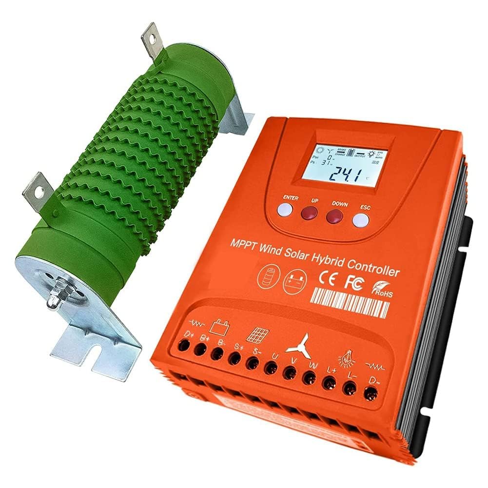 3000W Wind Solar Hybrid Charge Controller Auto 12V/24V MPPT Boost ...