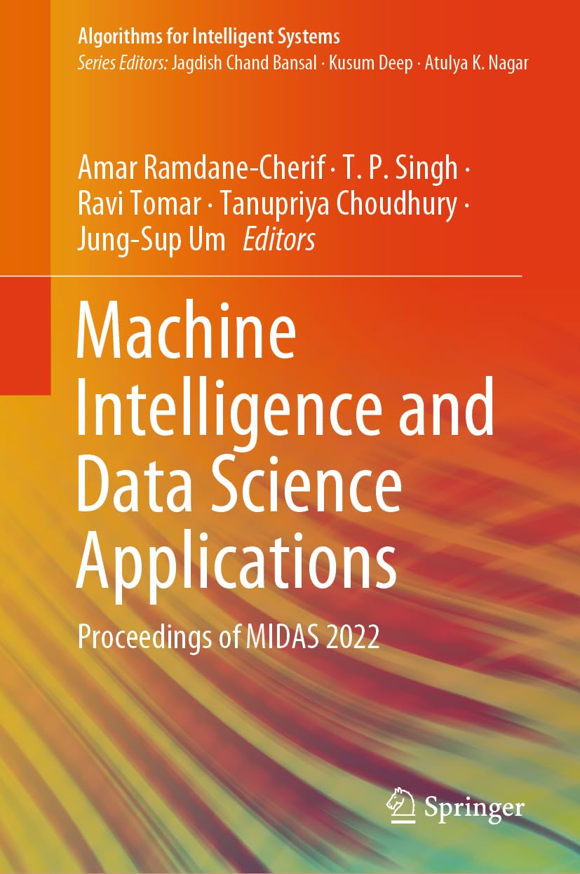 Amazon.com: Machine Intelligence and Data Science Applications ...
