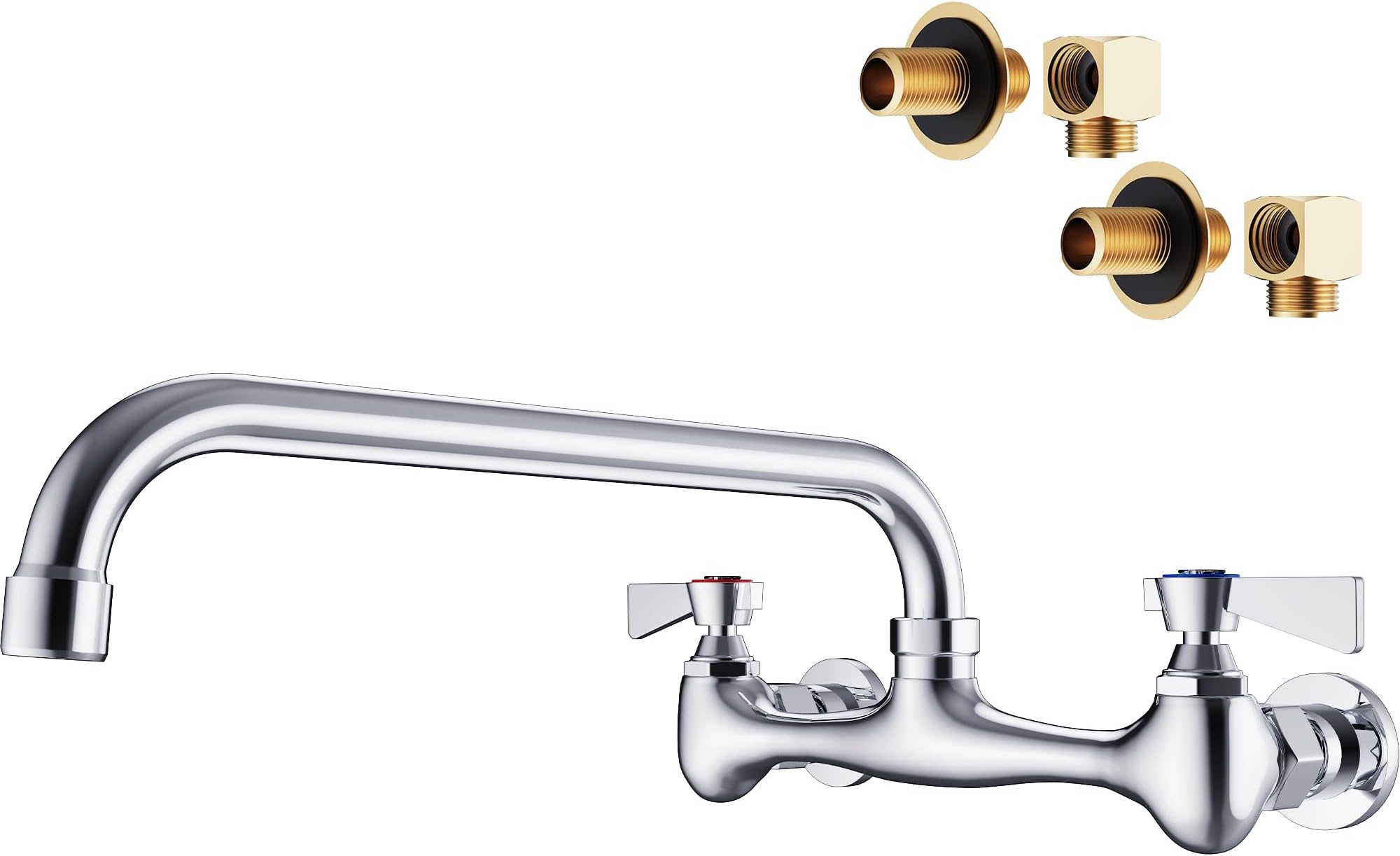 Pfister 69-020 Wallmount Laundry Faucet, Unpolished Chrome - Touch On ...