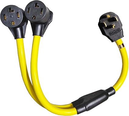 LAVANDINO 4 Prong Dryer Y Splitter 2.9 FT, NEMA 14-30P Male to Two 14 ...