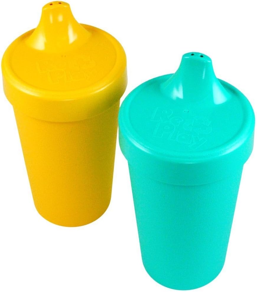 Amazon.com: REPLAY 2 PK Spill Proof Cups Spring Asrt, 2 CT : Baby