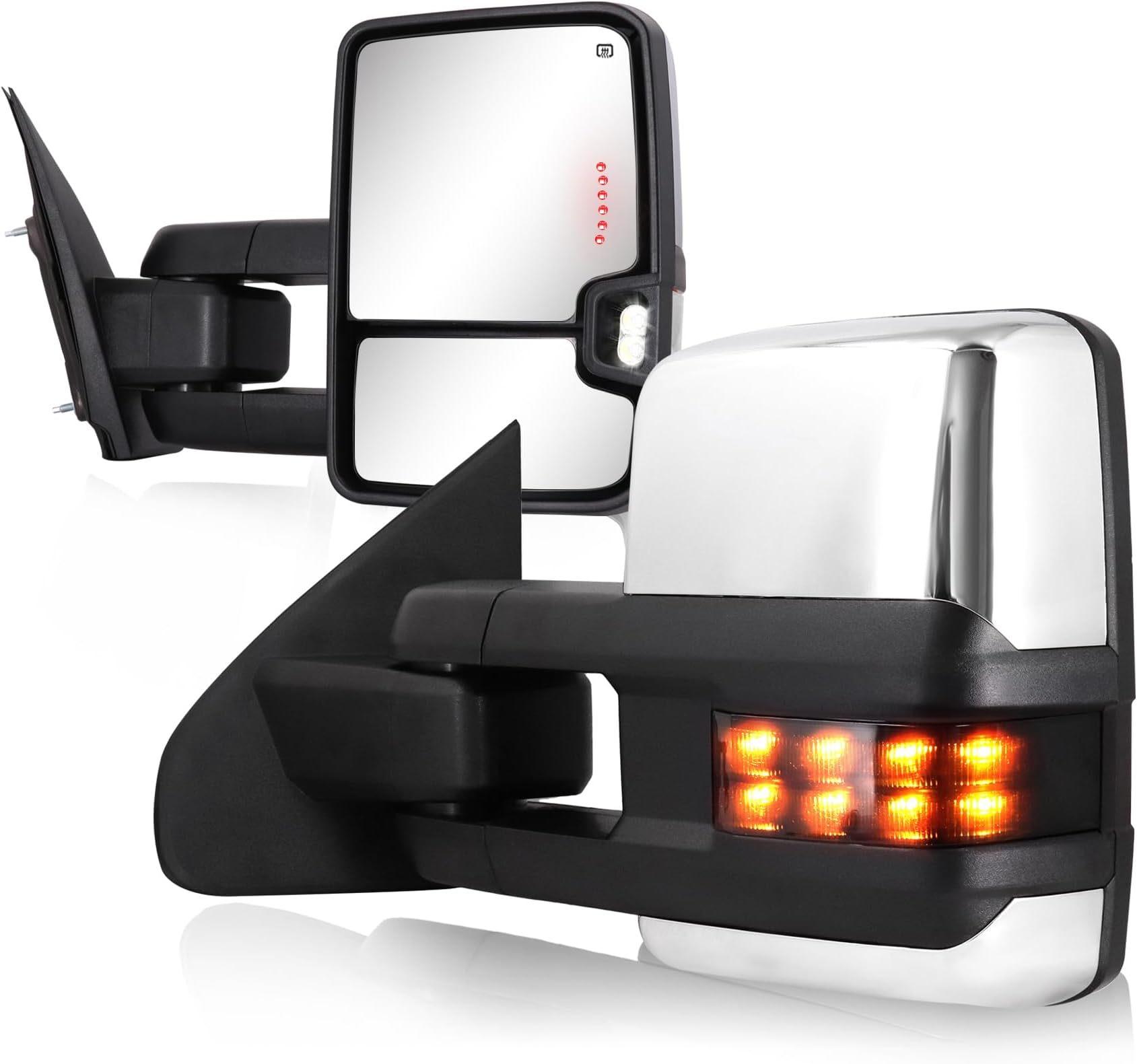 2017 Silverado Towing Mirrors Akkon - Fits 2019-2022 Chevy Silverado ...