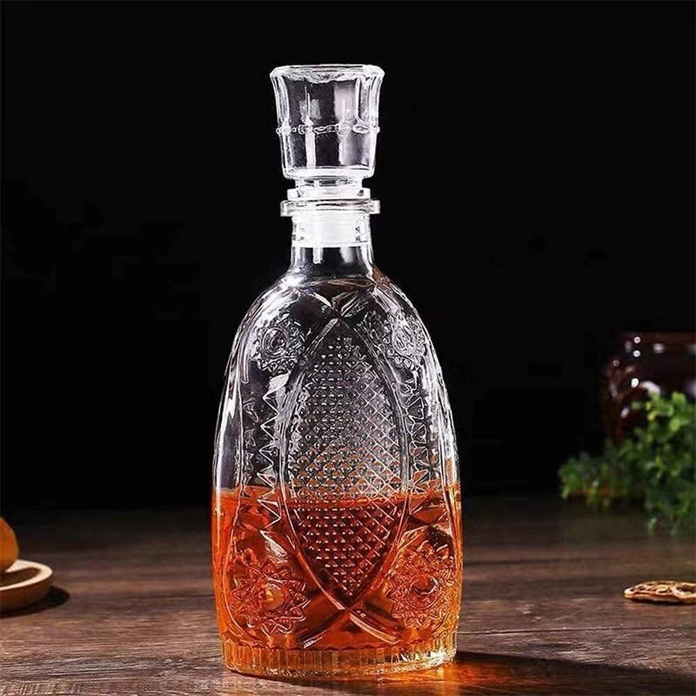 Amazon.com | Whiskey Decanter Wine Decanter Glass Wine Decanter With ...