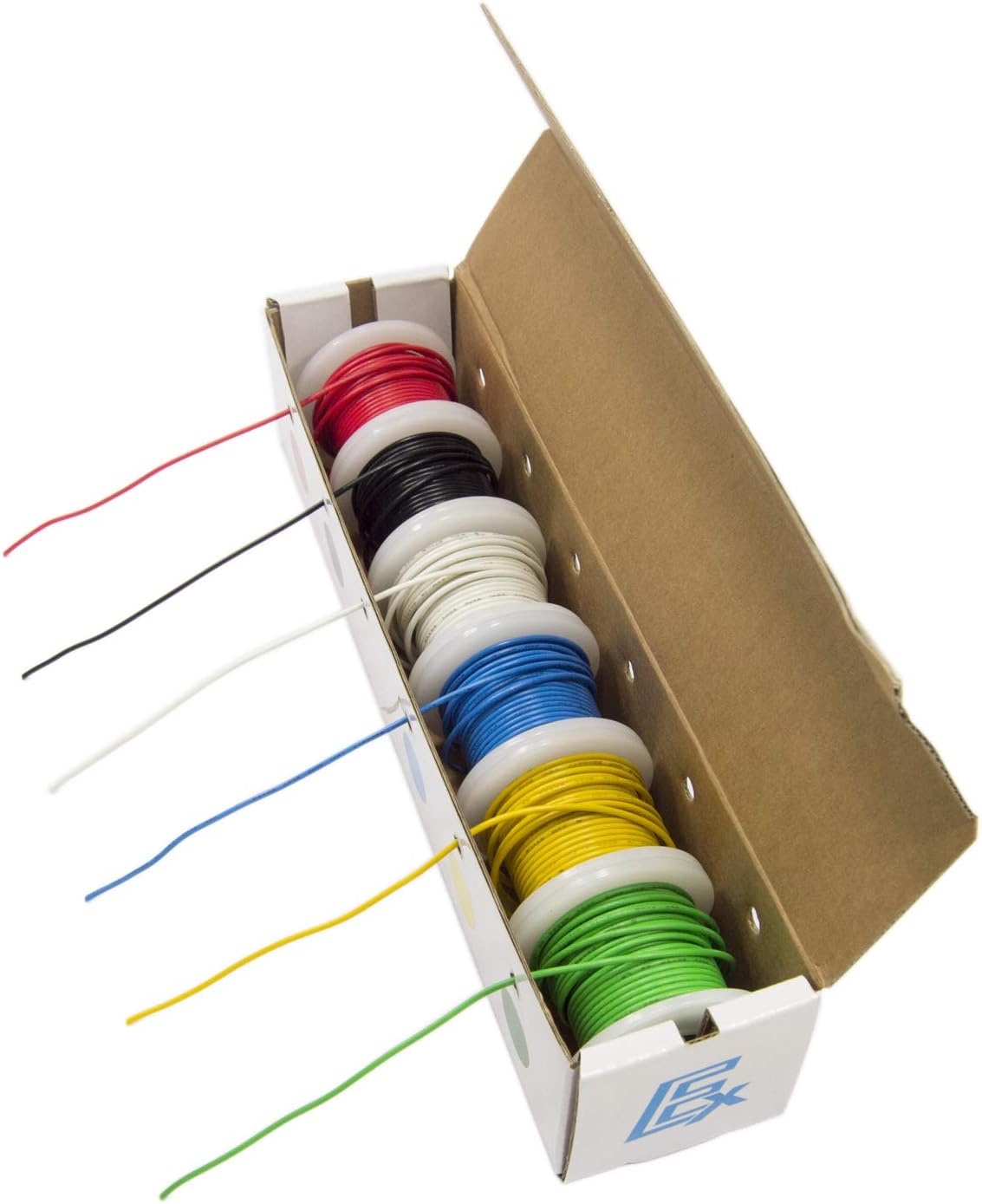 EX ELECTRONIX EXPRESS 20 Gauge Solid Hook Up Wire Kit (6 Different ...