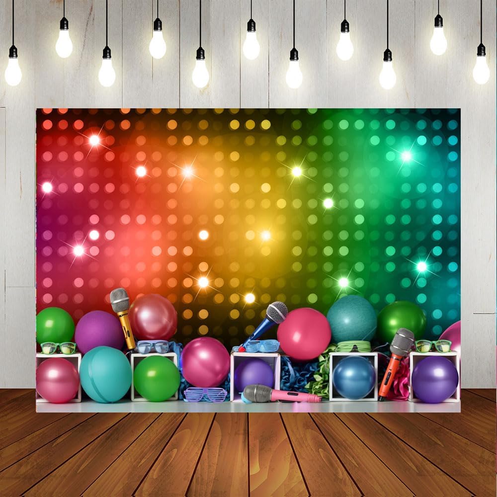 Amazon.com : Lofaris Hip Hop Birthday Party Backdrop Throwback Retro ...