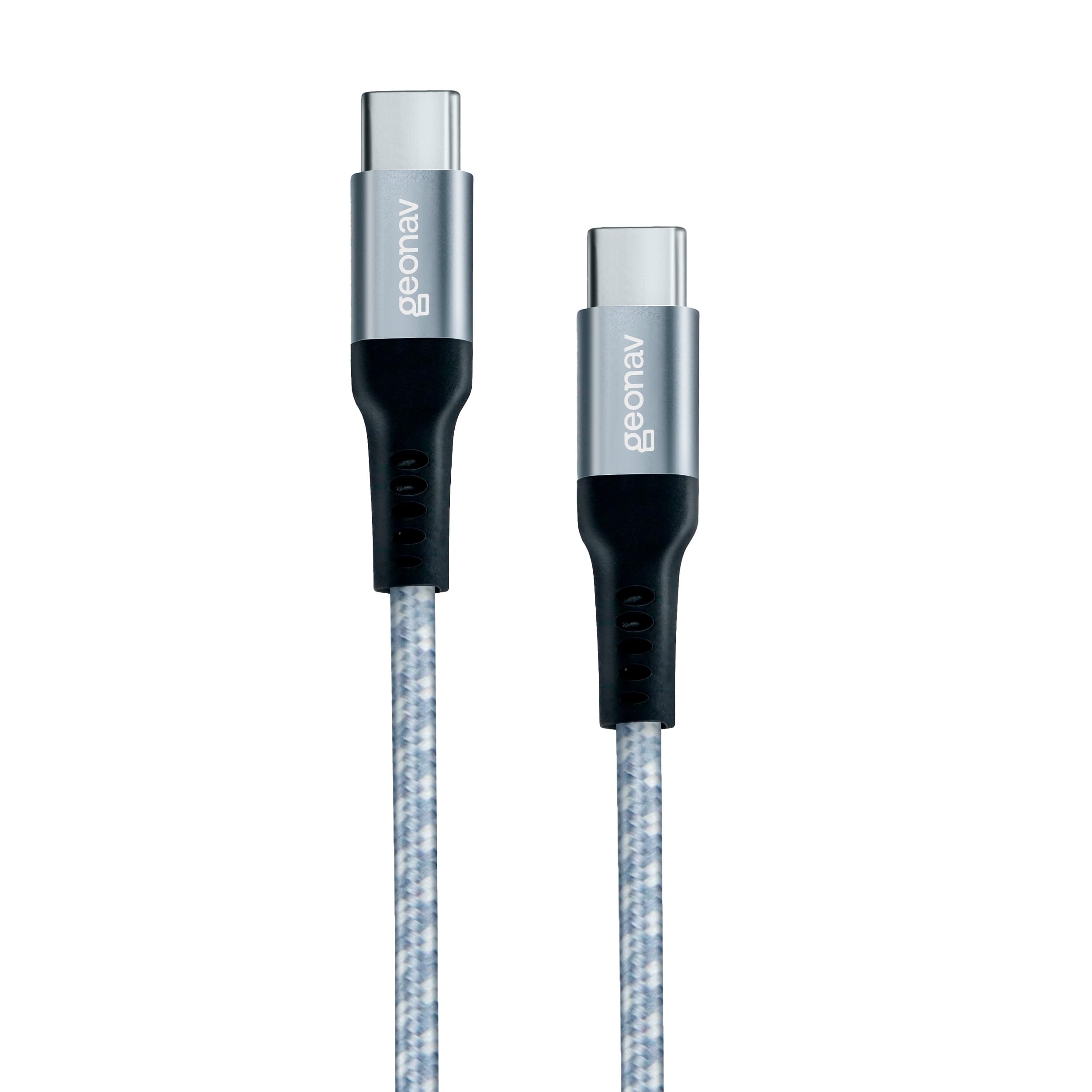 Geonav Cabo USB-C (tipo C) para USB-C (tipo C), 1,5 metros, nylon ...