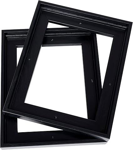 Amazon.com: YIVIVEN 2 Pack Floater Frame for Canvas Painting Assembled, 7/8" deep Floater Frame ...