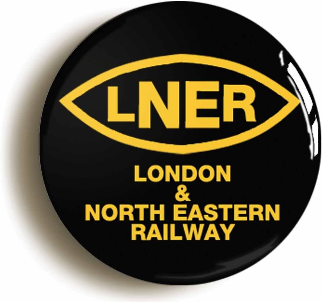 Ozorath LNER RETRO LOGO BADGE BUTTON PIN (1inch/25mm diameter) LONDON ...