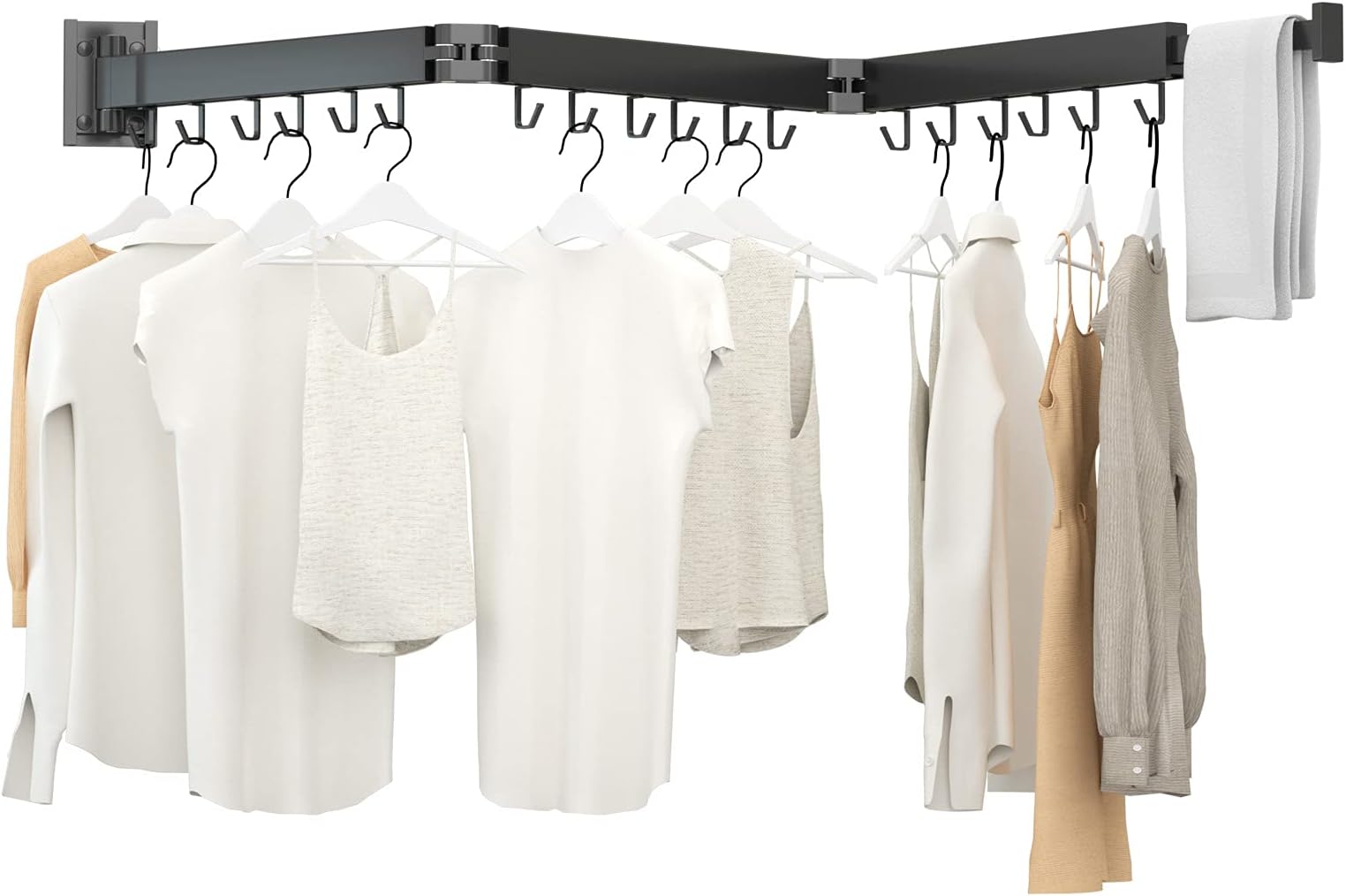 Amazon.com: AEVXKHI 3-Fold Retractable Clothes Drying Rack with Suction ...