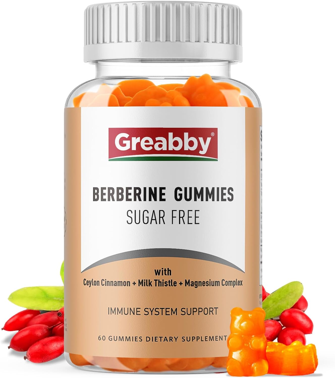 Amazon.com: GREABBY Berberine with Ceylon Cinnamon Supplement ...
