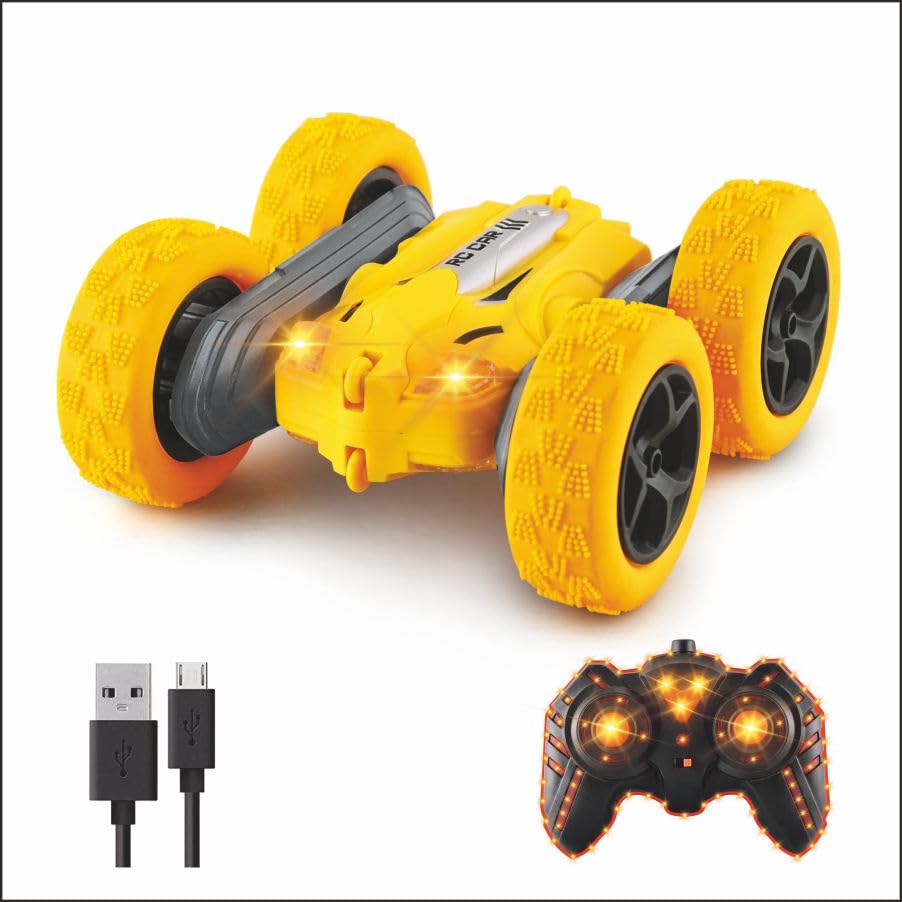 Wonder Double Flip Remote Control Stunt Car for Kids, 4 Wheel Drive ...