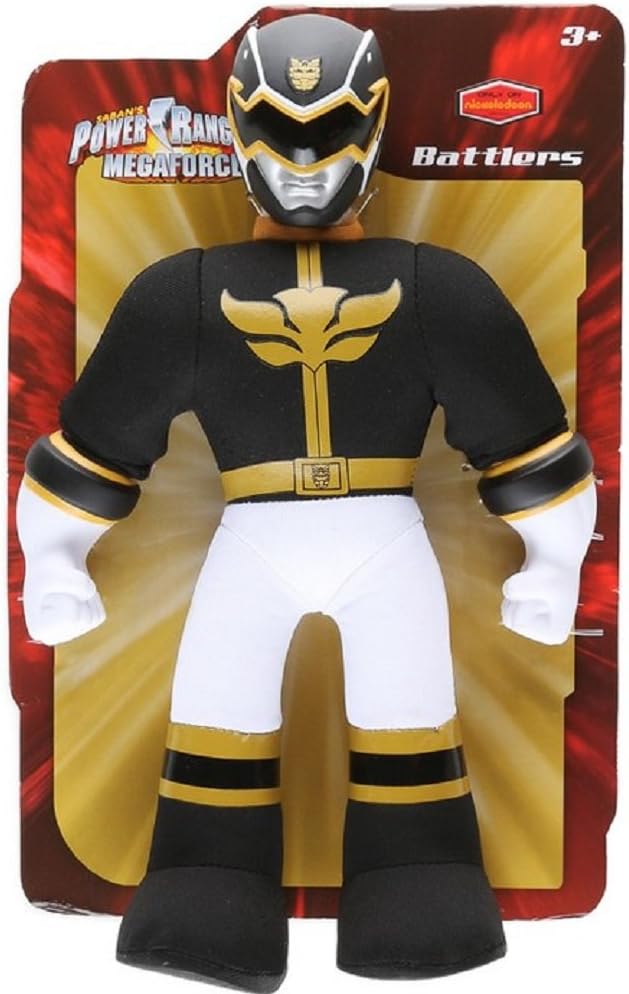 Amazon.com: Power Ranger Megaforce Plush Black 12"Tall : Toys & Games