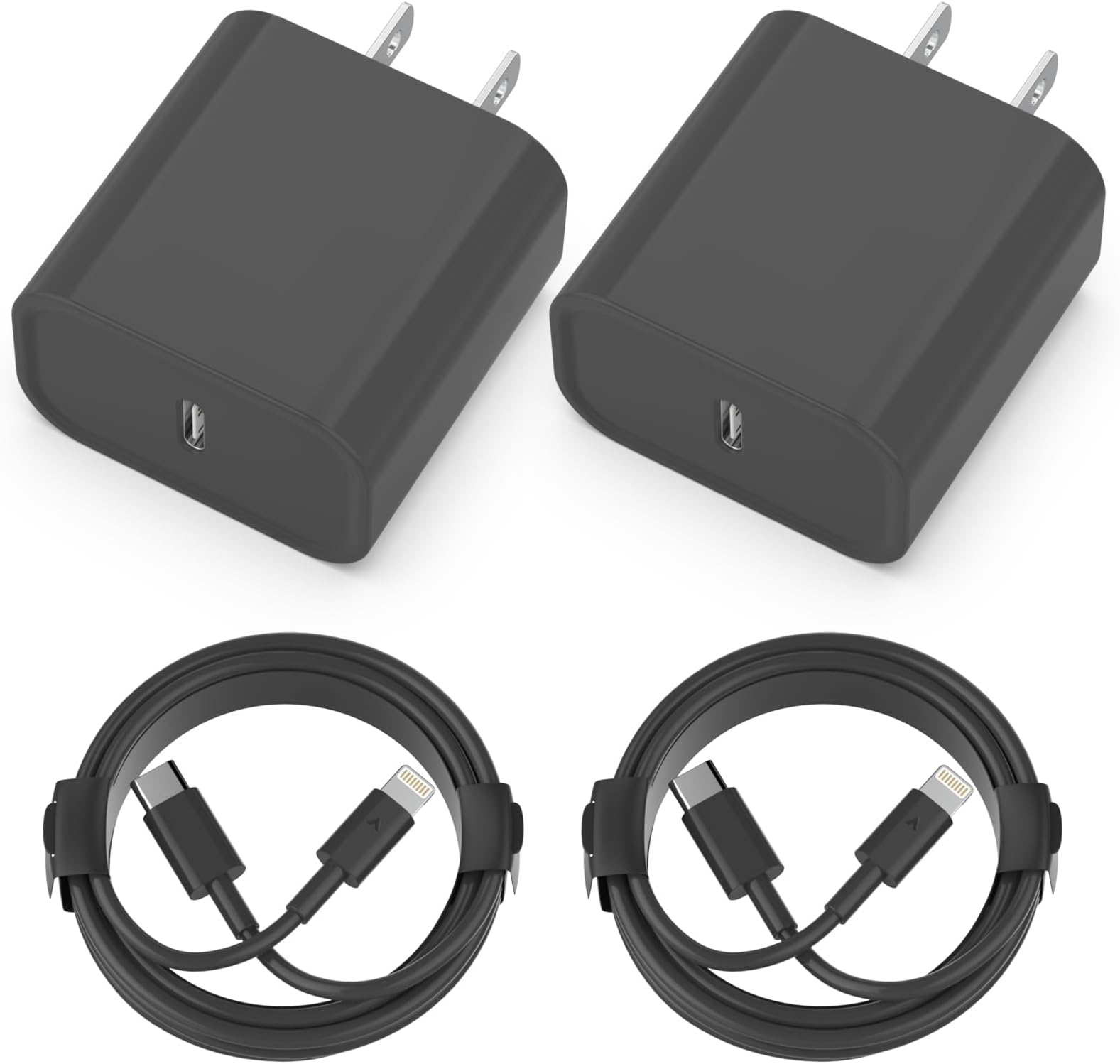 Amazon.com: iPhone Charger Fast Charging, 2 Pack 20W USB C Wall Charger ...