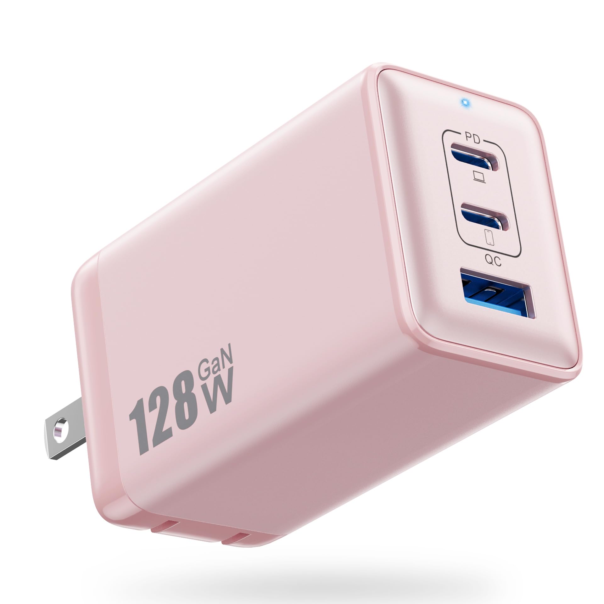 Amazon.com: 128W USB C Wall Charger,GaN III 3-Port Fast Charging ...