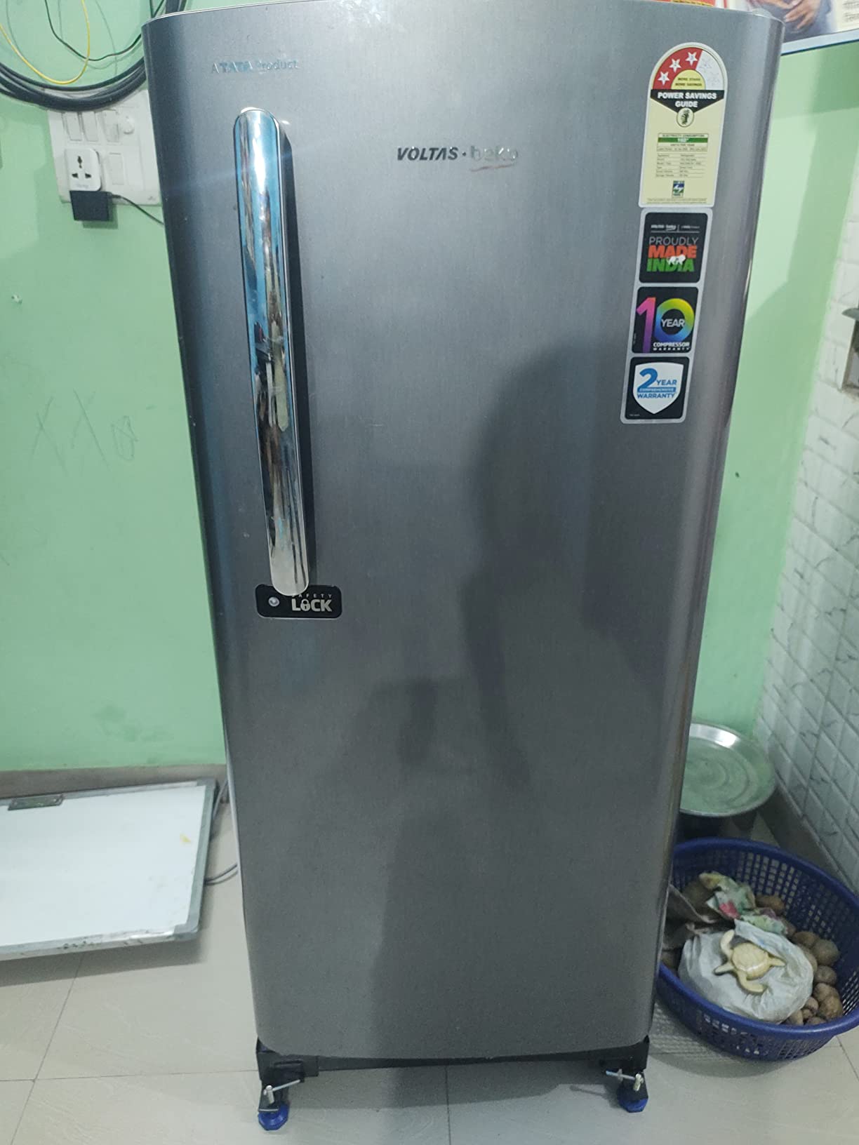 Voltas Beko, A Tata Product 183 L 2 Star Direct Cool Single Door ...