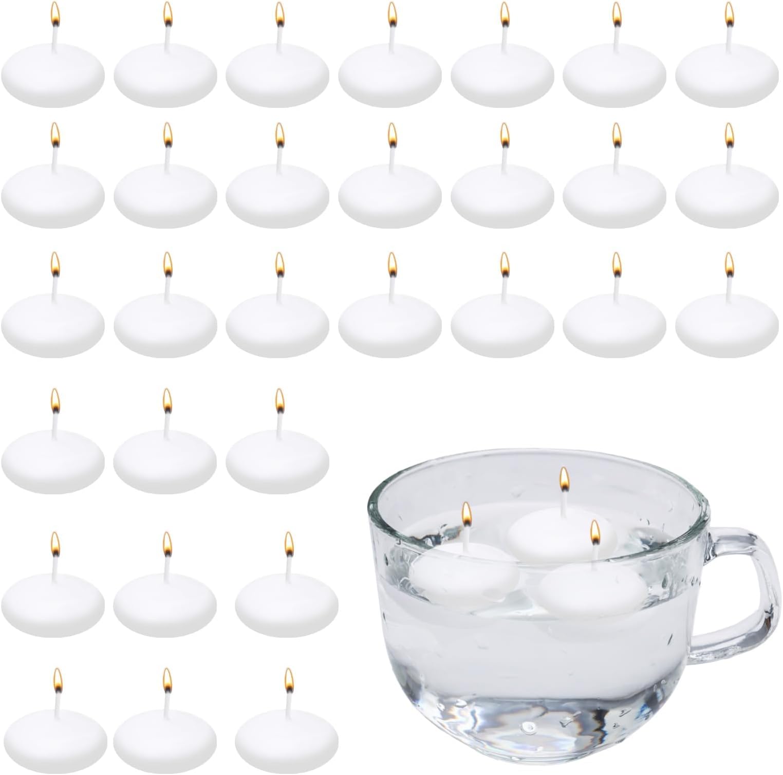 Amazon.com: Super Z Outlet 1 3/4" Unscented Natural Color Water ...