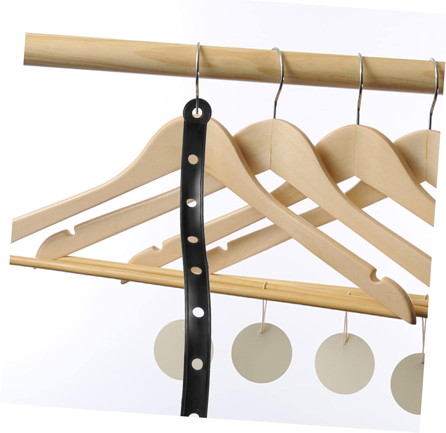 Zerodeko 80 Pcs Closet Hanger Connection Strip Clear Plastic Hangers ...