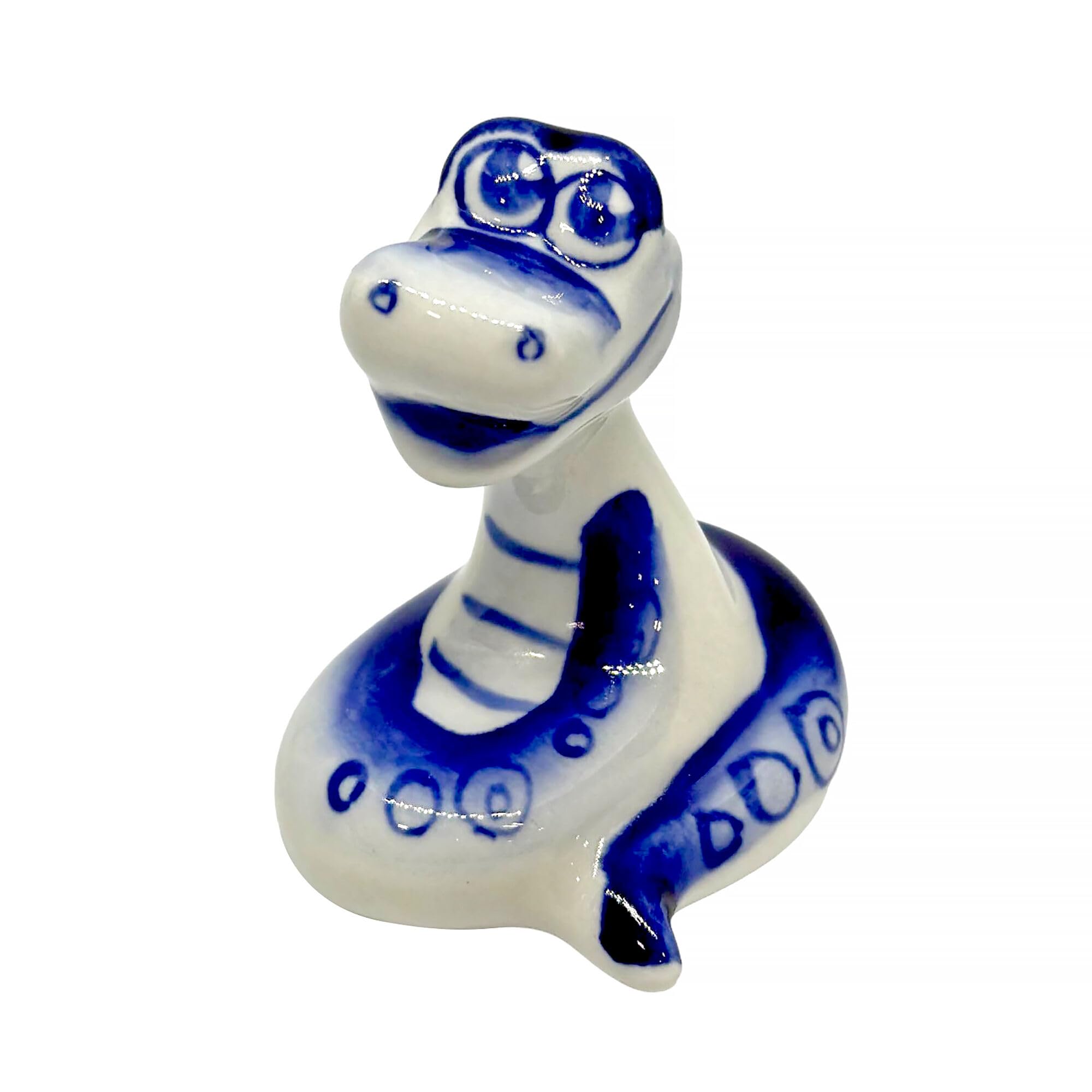 Amazon.com: Snake Porcelain Figurine 2.2x1.8" Handmade Porcelain Statue ...