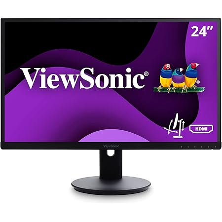 Amazon.com: ViewSonic VG2449 24 Inch 1080p Ergonomic LED Monitor with ...