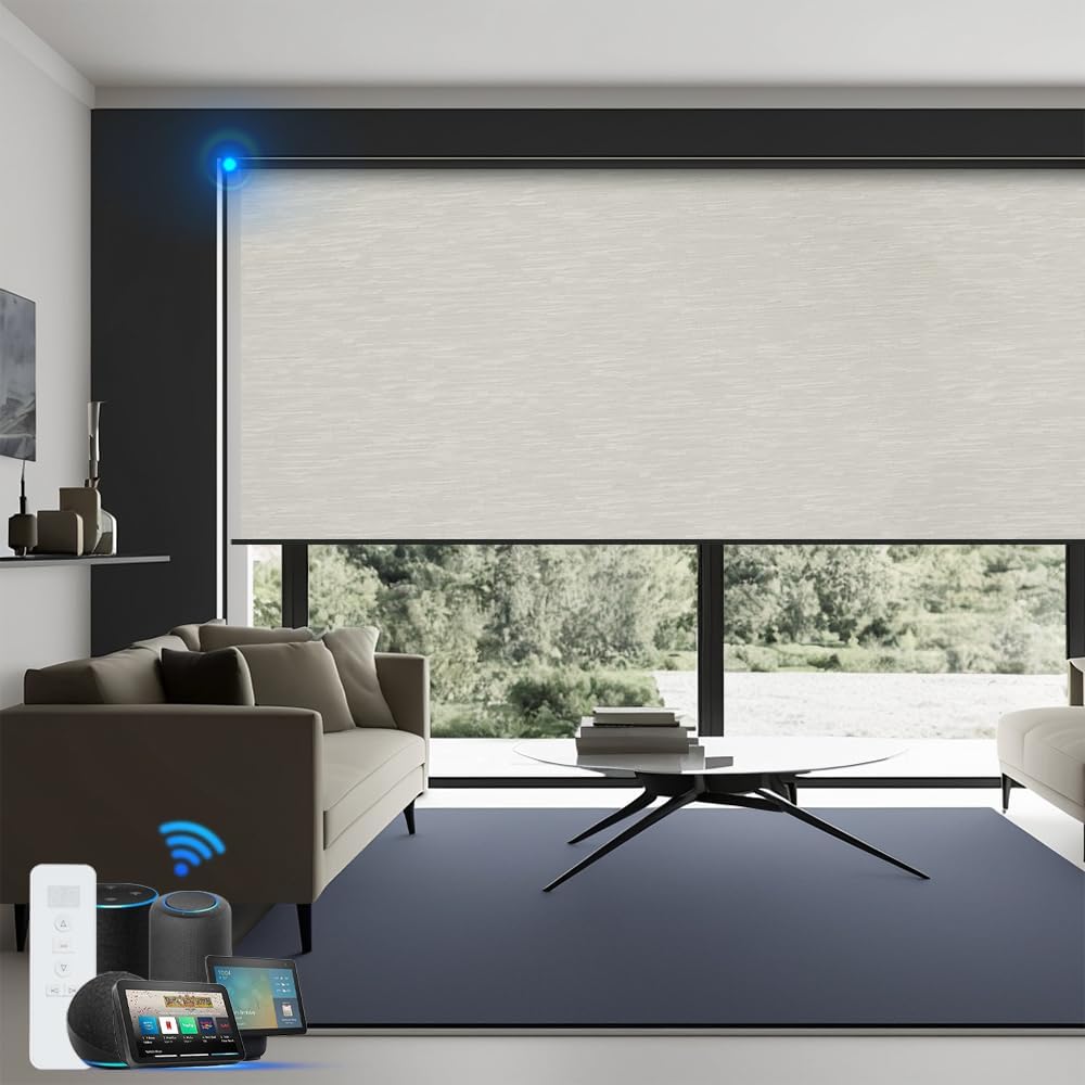 Amazon.com: Blindify Motorized Blinds with Remote, Smart Blind Roller Shades Compatible with ...