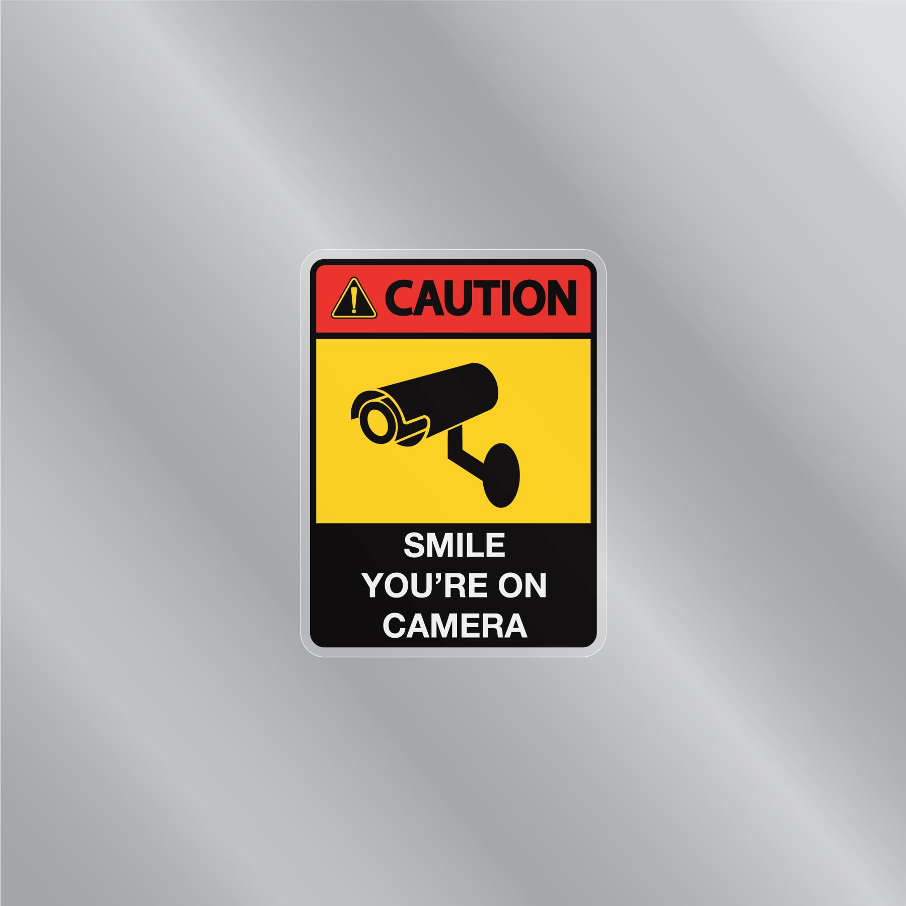 Amazon.com: Caution Sign: Smile You're On Camera Security Front Static ...