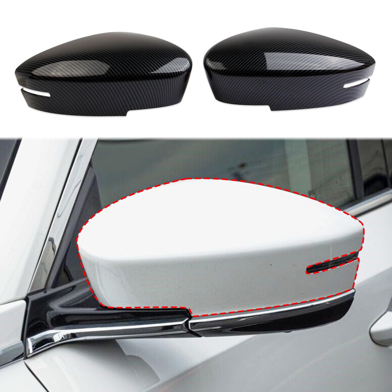 Amazon.com: crosselec Side Rearview Mirror Guard Cover Trim for 2022 ...