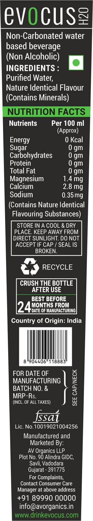 Buy Evocus Black Alkaline Drink | Infused with Essential Minerals | 8 ...