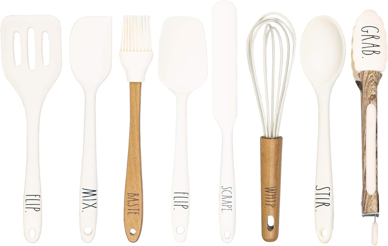Amazon.com: Goodful Silicone and Beechwood Mini Kitchen Utensil Set ...