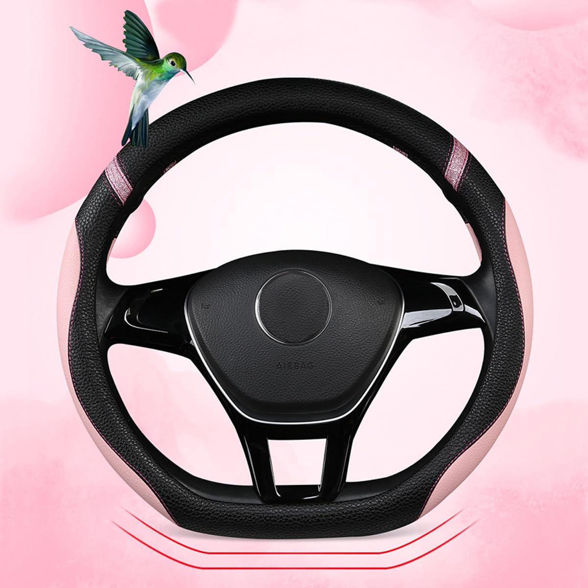 Amazon.com: Cxtiy D-Shaped Flat Bottom Steering Wheel Cover for Women ...