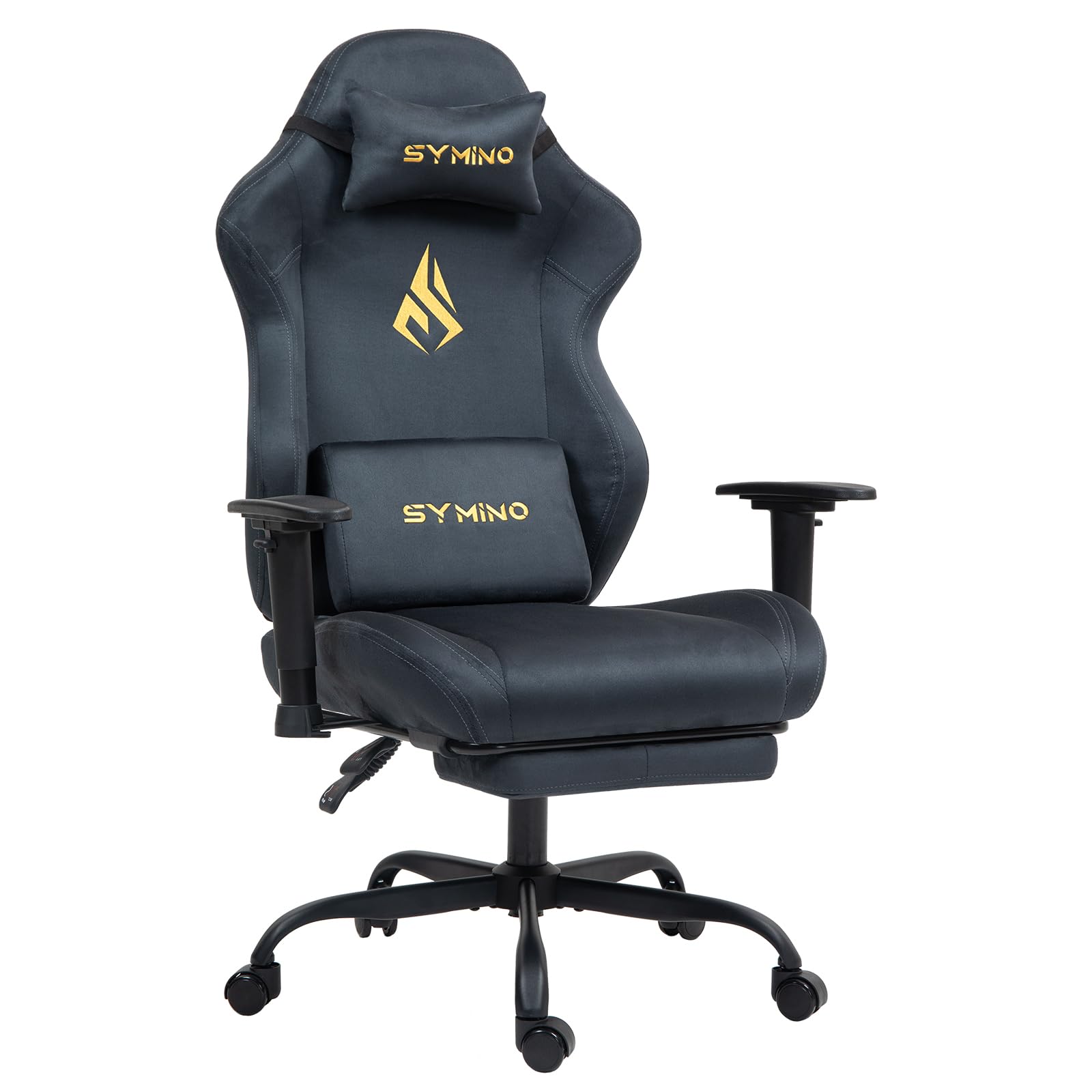Symino Gaming Chair, Computer Chair, PC Chair with Footrest, Headrest ...