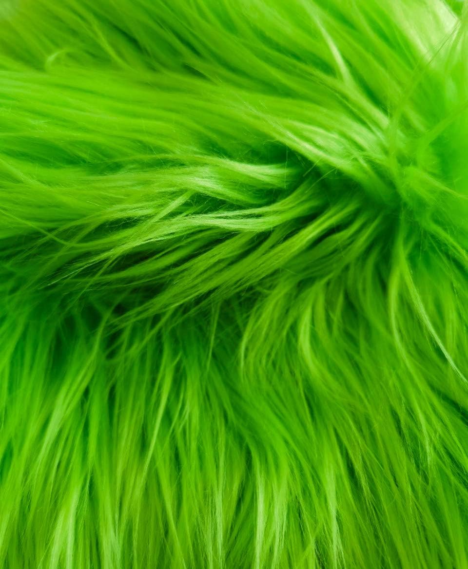 Amazon.com: 20" X 20" Inches Green Faux Fur Fabric Square Patches for ...