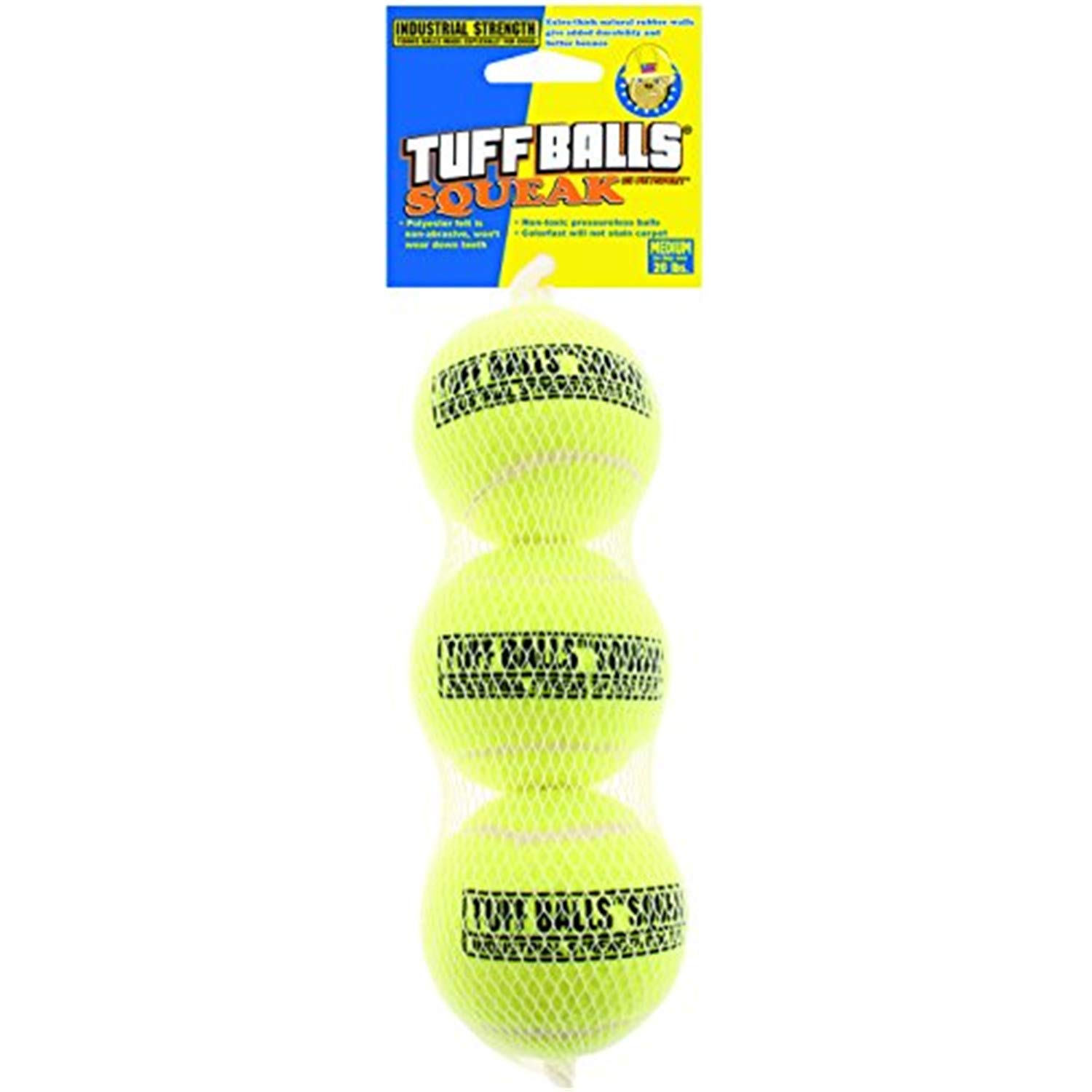 Buy Tuff Balls Squeak 3 pk Mesh Medium Online at Low Prices in India ...
