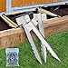 10 Pack Railway Sleepers Brackets- Heavy Duty Sleeper Stakes for ...