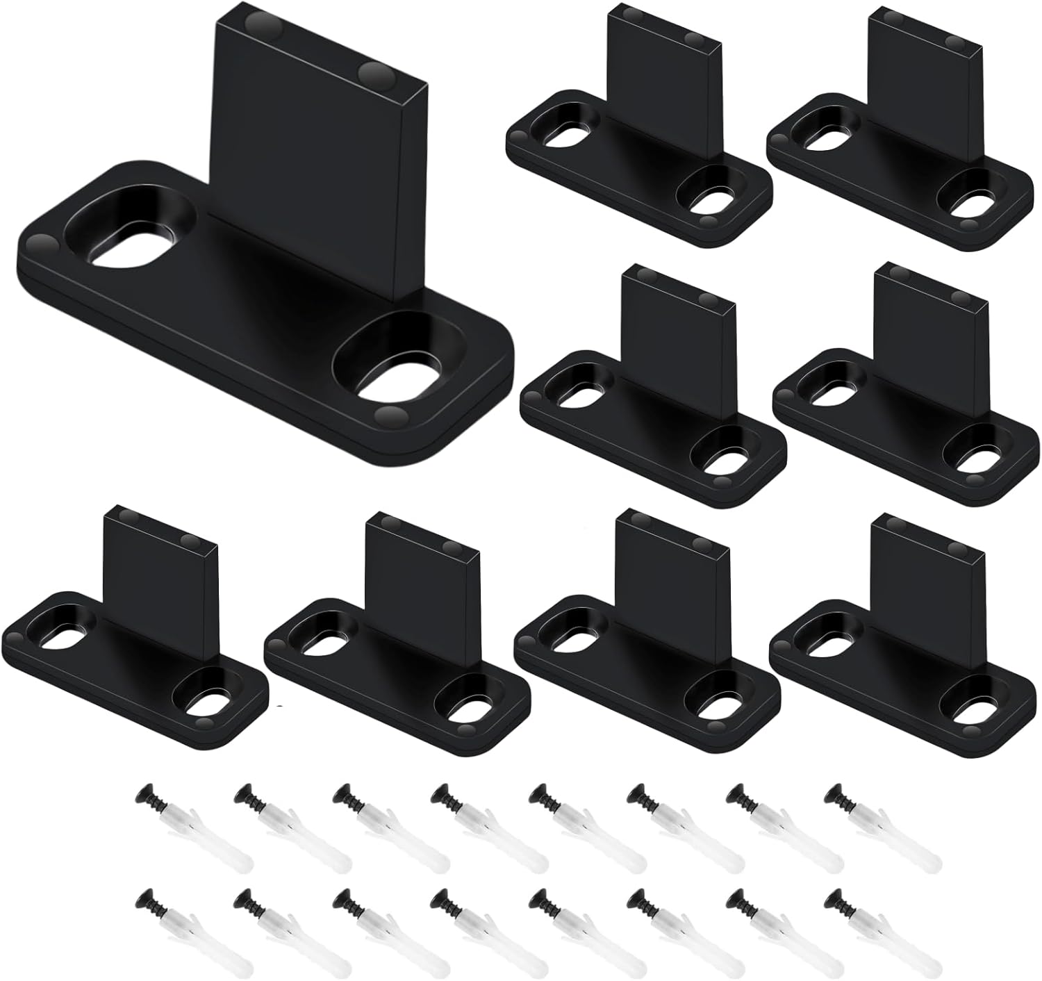 Amazon.com: 8 Pcs Sliding Closet Door Floor Guide Hardware - Barn Door ...