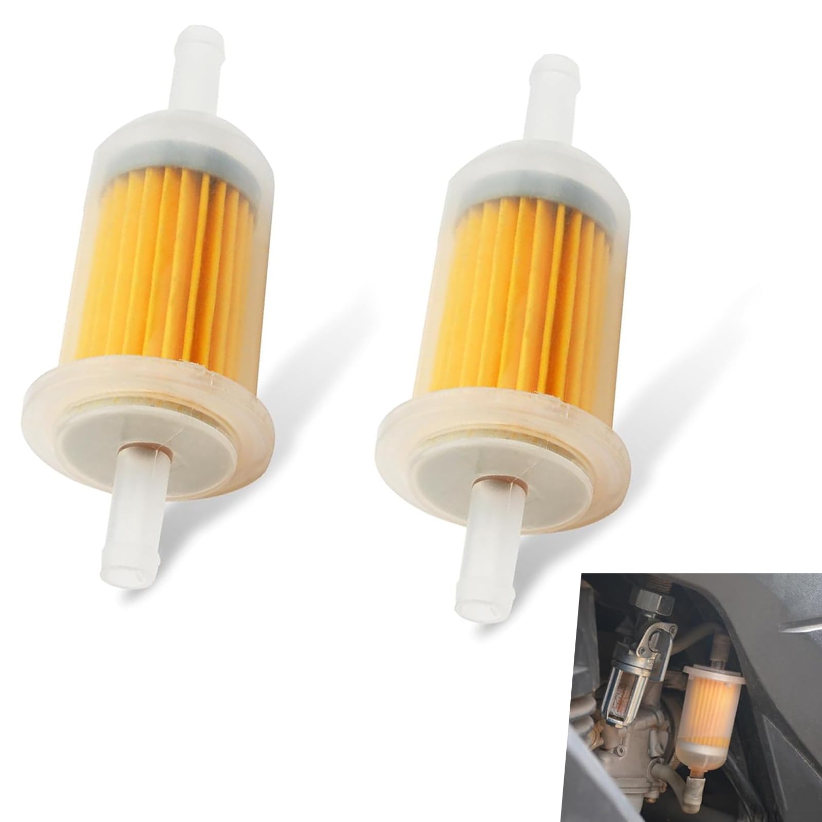 Amazon.com: Sephile 2 PCS Car Engine Protection Fuel Filter, 3.93" x 1. ...
