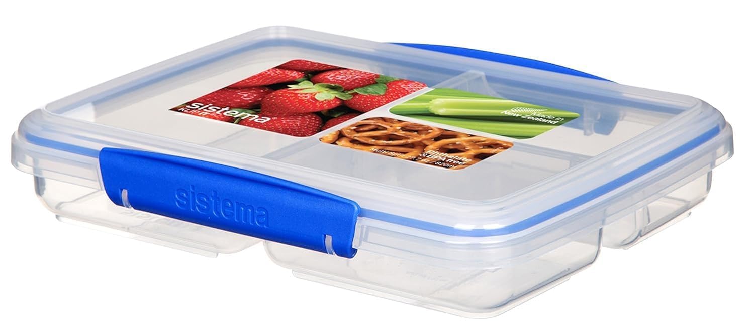 Amazon.com: Sistema KLIP IT Multi Split Food Storage Container, Blue ...