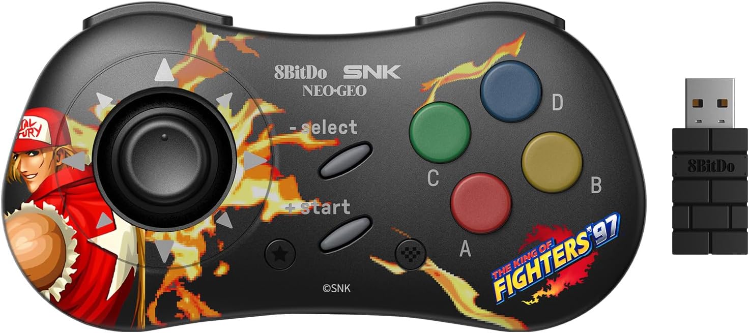 8Bitdo NEOGEO Wireless Controller for Windows, Android, and NEOGEO mini ...