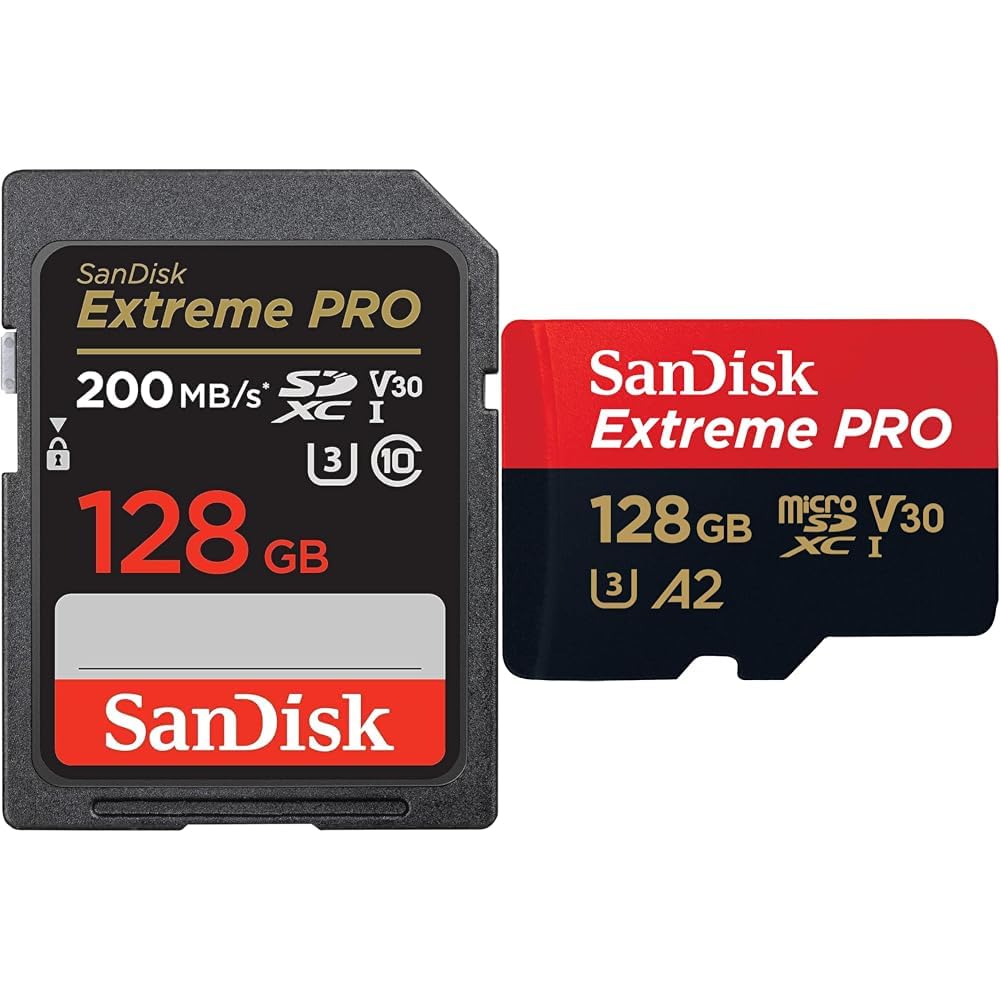 SanDisk Extreme Pro SD UHS I 128GB Card for 4K Video for DSLR and ...