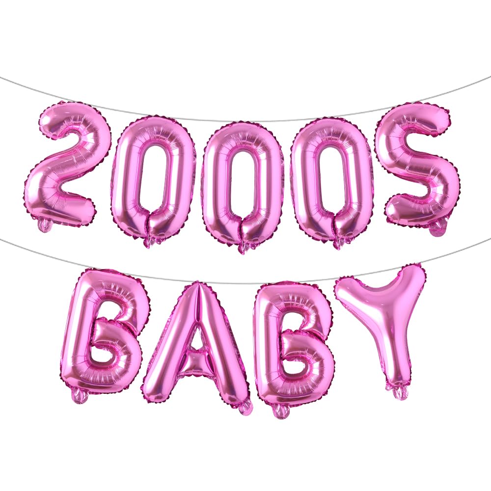 Amazon.com: 2000s Baby Party Decor Y2K Early 2000s Party Backdrop ...