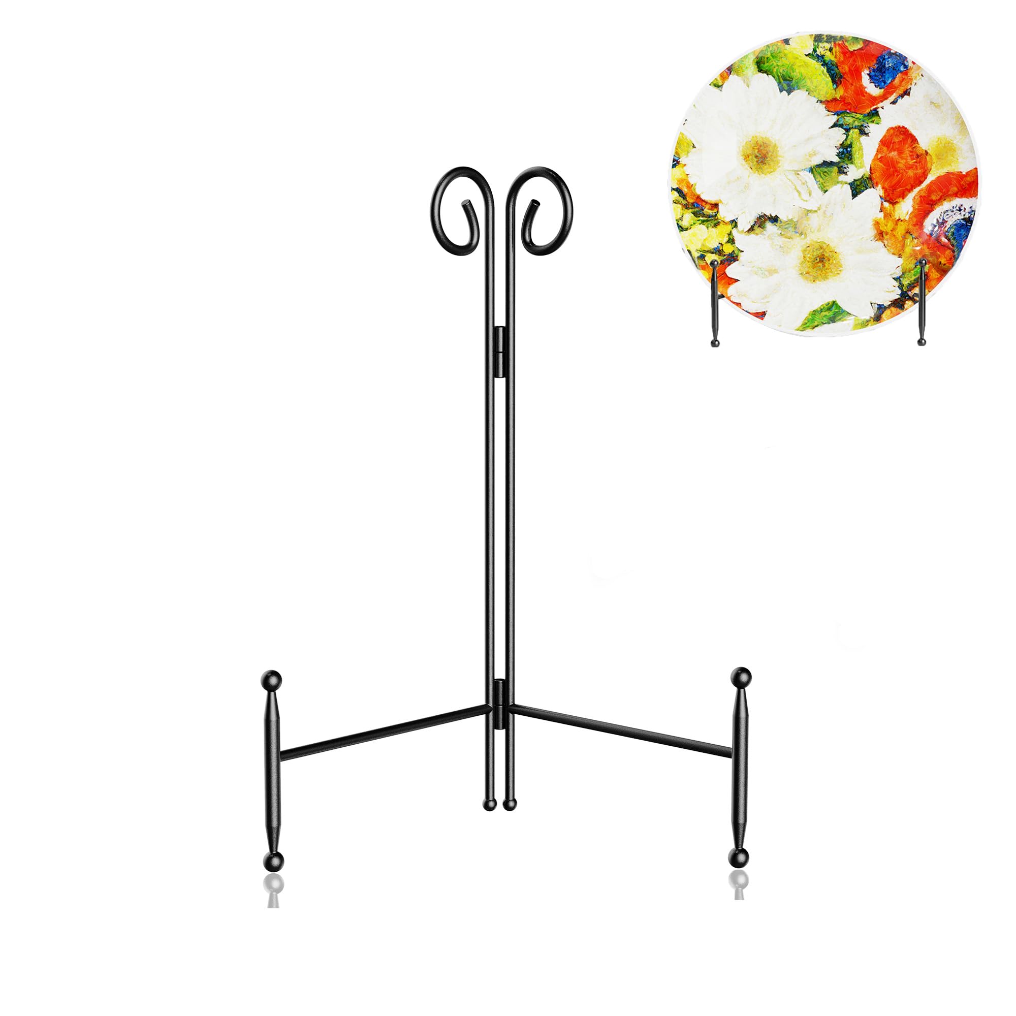 Amazon.com: hopeme Decorative Plate Stand for Display, Black Iron Plate ...