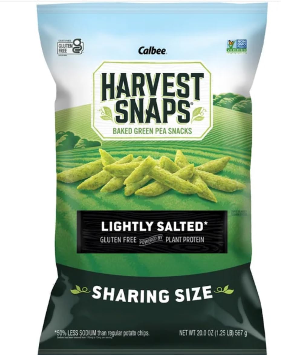 Amazon.com: Calbee, Harvest Snaps Green Pea Snack Crisps Caesar, 3.3 ...