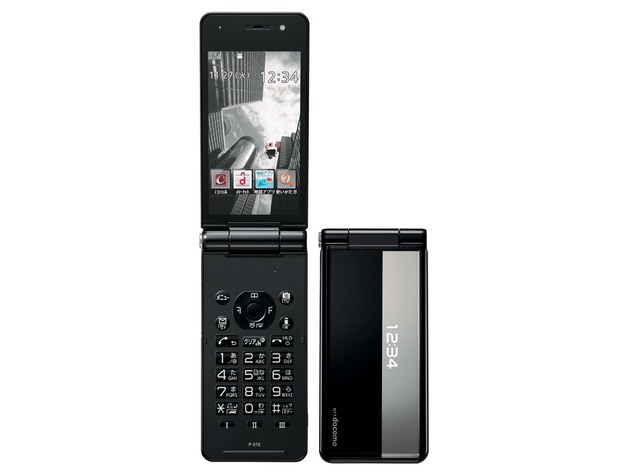 Amazon | docomo STYLE series P-01E [ブラック] | 携帯電話本体 通販