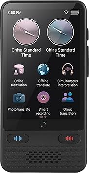 Amazon.com : S85 Ai Language Translator Device, Two Way Real Time Voice ...
